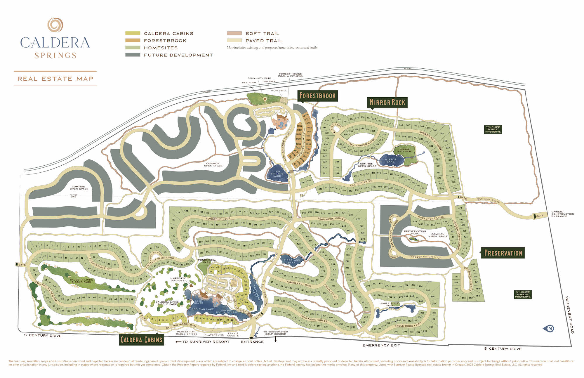 Homesites - Caldera Springs Caldera Springs